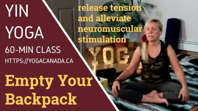 Yin - Empty your backpack - Welcome to Yoga Canada: Yoga School, Yoga ...