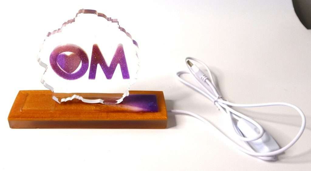 OM Letters Round Frame On Base w/ LED A316 - Welcome to Yoga Canada ...