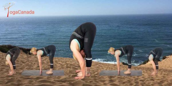 How To Do Standing Forward Bend Pose In Yoga | Uttanasana | YogaCanada